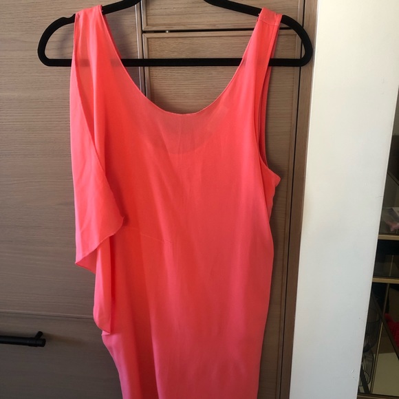 Zara | Dresses | Zara Coral Color Cocktail Dress | Poshmark